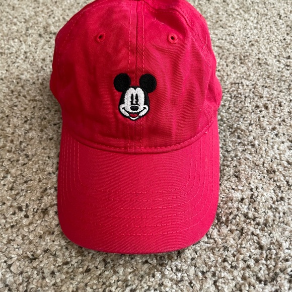 Disney | Accessories | Mickey Mouse Red Ball Cap Hat | Poshmark